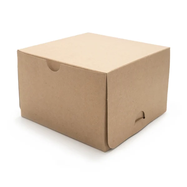 6x6x4 Cake Box KRAFT (100) – Fampak